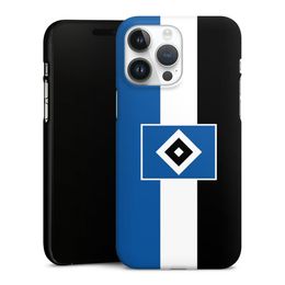DeinDesign iPhone 14 Pro Max Handy Premium Case Smartphone Handyh&uuml;lle Schutzh&uuml;lle matt Stripes Hamburger Sv Hsv Premium Case