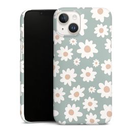 DeinDesign iPhone 14 Handy Premium Case Smartphone Handyh&uuml;lle Schutzh&uuml;lle matt Daisy Muster Flowers Premium Case