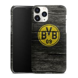 DeinDesign iPhone 11 Pro Handy Premium Case Smartphone Handyh&uuml;lle Schutzh&uuml;lle matt Bvb Wooden Look Borussia Dortmund Premium Case