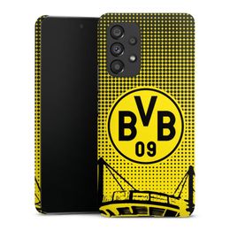 DeinDesign Galaxy A53 5G Handy Premium Case Smartphone Handyh&uuml;lle Schutzh&uuml;lle gl&auml;nzend Bvb Stadium Borussia Dortmund Premium Case