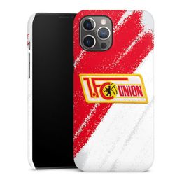 DeinDesign iPhone 12 Pro Max Handy Premium Case Smartphone Handyh&uuml;lle Schutzh&uuml;lle matt 1. Fc Union Berlin Logo Official Licensed Product Premium Case