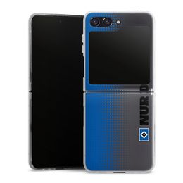DeinDesign Galaxy Z Flip 5 Handy Hard Case Schutzh&uuml;lle transparent Smartphone Handy H&uuml;lle Logo Transparent Hsv Hard Case