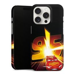 DeinDesign iPhone 15 Pro Handy Premium Case Smartphone Handyh&uuml;lle Schutzh&uuml;lle matt Official Licensed Product Cars Lightning Mcqueen 95 Premium Case