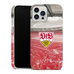 DeinDesign iPhone 13 Pro Max Handy Premium Case Smartphone Handyh&uuml;lle Schutzh&uuml;lle matt Stadium Vfb Stuttgart Official Licensed Product Premium Case