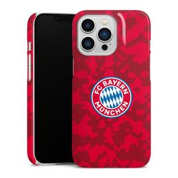 DeinDesign iPhone 13 Pro Handy Premium Case Smartphone Handyh&uuml;lle Schutzh&uuml;lle gl&auml;nzend Camouflage Fcb Fc Bayern M&uuml;nchen Premium Case