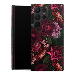 DeinDesign Galaxy S23 Ultra Handy Premium Case Smartphone Handyh&uuml;lle Schutzh&uuml;lle gl&auml;nzend Flowers Blossom Rose Premium Case