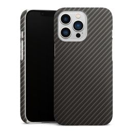 DeinDesign iPhone 13 Pro Handy Premium Case Smartphone Handyh&uuml;lle Schutzh&uuml;lle matt Carbon Metallic Look Muster Premium Case