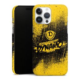 DeinDesign iPhone 14 Pro Max Handy Premium Case Smartphone Handyh&uuml;lle Schutzh&uuml;lle matt Logo Official Licensed Product Sg Dynamo Dresden Premium Case