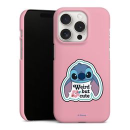 DeinDesign iPhone 15 Pro Handy Premium Case Smartphone Handyh&uuml;lle Schutzh&uuml;lle matt Lilo & Stitch Disney Sayings Premium Case