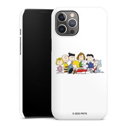 DeinDesign iPhone 12 Pro Max Handy Premium Case Smartphone Handyh&uuml;lle Schutzh&uuml;lle matt Peanuts Kindheit Merchandise Premium Case