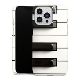 DeinDesign iPhone 13 Pro Handy Premium Case Smartphone Handyh&uuml;lle Schutzh&uuml;lle gl&auml;nzend Klavier Music Piano Premium Case