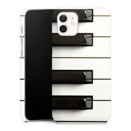 DeinDesign iPhone 12 mini Handy Premium Case Smartphone Handyh&uuml;lle Schutzh&uuml;lle matt Klavier Music Piano Premium Case