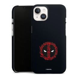 DeinDesign iPhone 14 Handy Premium Case Smartphone Handyh&uuml;lle Schutzh&uuml;lle matt Logo Marvel Deadpool Premium Case