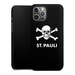 DeinDesign iPhone 12 Pro Max Handy Premium Case Smartphone Handyh&uuml;lle Schutzh&uuml;lle matt Totenkopf Fc St. Pauli Official Licensed Product Premium Case