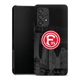 DeinDesign Galaxy A53 5G Handy Premium Case Smartphone Handyh&uuml;lle Schutzh&uuml;lle gl&auml;nzend Logo Official Licensed Product Fortuna D&uuml;sseldorf Premium Case