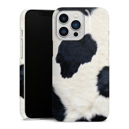 DeinDesign iPhone 13 Pro Handy Premium Case Smartphone Handyh&uuml;lle Schutzh&uuml;lle gl&auml;nzend Animal Look Animal Print Cow Skin Premium Case