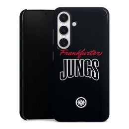 DeinDesign Galaxy S24 Handy Premium Case Smartphone Handyh&uuml;lle Schutzh&uuml;lle gl&auml;nzend Eintracht Frankfurt Sge Official Licensed Product Premium Case