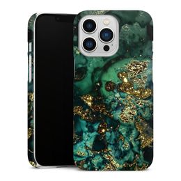 DeinDesign iPhone 13 Pro Handy Premium Case Smartphone Handyh&uuml;lle Schutzh&uuml;lle matt Muster Glitzer Marble Premium Case