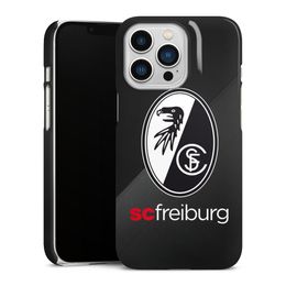 DeinDesign iPhone 13 Pro Handy Premium Case Smartphone Handyh&uuml;lle Schutzh&uuml;lle gl&auml;nzend Sc Freiburg Lettering Logo Premium Case
