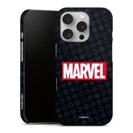 DeinDesign iPhone 16 Pro Handy Premium Case Smartphone Handyh&uuml;lle Schutzh&uuml;lle matt Logo Marvel Comic Premium Case
