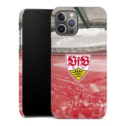 DeinDesign iPhone 12 Pro Max Handy Premium Case Smartphone Handyh&uuml;lle Schutzh&uuml;lle matt Vfb Stuttgart Stadium Official Licensed Product Premium Case