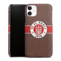 DeinDesign iPhone 11 Handy Premium Case Smartphone Handyh&uuml;lle Schutzh&uuml;lle matt Fc St. Pauli Logo Official Licensed Product Premium Case