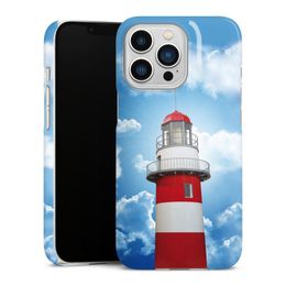 DeinDesign iPhone 13 Pro Handy Premium Case Smartphone Handyh&uuml;lle Schutzh&uuml;lle gl&auml;nzend Cloud Lighthouse Sky Premium Case