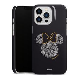 DeinDesign iPhone 13 Pro Handy Premium Case Smartphone Handyh&uuml;lle Schutzh&uuml;lle gl&auml;nzend Minnie Mouse Muster Disney Premium Case
