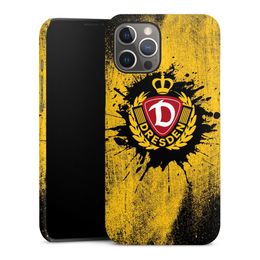 DeinDesign iPhone 12 Pro Max Handy Premium Case Smartphone Handyh&uuml;lle Schutzh&uuml;lle matt Sg Dynamo Dresden Soccer Official Licensed Product Premium Case