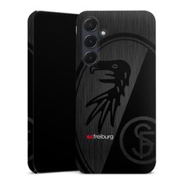 DeinDesign Galaxy A55 5G Handy Premium Case Smartphone Handyh&uuml;lle Schutzh&uuml;lle matt Sc Freiburg Metallic Look Official Licensed Product Premium Case