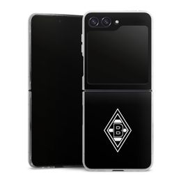 DeinDesign Galaxy Z Flip 5 Handy Hard Case Schutzh&uuml;lle transparent Smartphone Handy H&uuml;lle Coat Of Arms Gladbach Borussia M&ouml;nchengladbach Hard Case