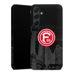 DeinDesign Galaxy A55 5G Handy Premium Case Smartphone Handyh&uuml;lle Schutzh&uuml;lle matt Official Licensed Product Logo Fortuna D&uuml;sseldorf Premium Case