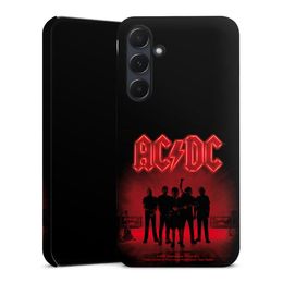 DeinDesign Galaxy A55 5G Handy Premium Case Smartphone Handyh&uuml;lle Schutzh&uuml;lle matt Band Acdc Official Licensed Product Premium Case