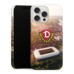 DeinDesign iPhone 15 Pro Max Handy Premium Case Smartphone Handyh&uuml;lle Schutzh&uuml;lle gl&auml;nzend Sgd Sg Dynamo Dresden Stadium Premium Case
