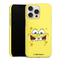 DeinDesign iPhone 15 Pro Max Handy Premium Case Smartphone Handyh&uuml;lle Schutzh&uuml;lle matt Spongebob Official Licensed Product Kindheit Premium Case