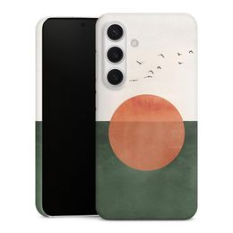 DeinDesign Galaxy S24 Handy Premium Case Smartphone Handyh&uuml;lle Schutzh&uuml;lle matt Sunshine Bird Sunset Premium Case