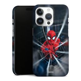 DeinDesign iPhone 14 Pro Handy Premium Case Smartphone Handyh&uuml;lle Schutzh&uuml;lle matt Kinofilm Marvel Spiderman Premium Case