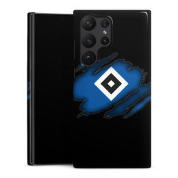 DeinDesign Galaxy S23 Ultra Handy Premium Case Smartphone Handyh&uuml;lle Schutzh&uuml;lle gl&auml;nzend Official Licensed Product Hsv Hamburger Sv Premium Case