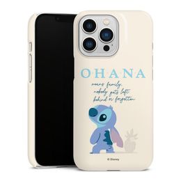DeinDesign iPhone 13 Pro Handy Premium Case Smartphone Handyh&uuml;lle Schutzh&uuml;lle gl&auml;nzend Lilo & Stitch Disney Official Licensed Product Premium Case