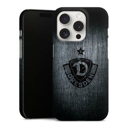 DeinDesign iPhone 15 Pro Handy Premium Case Smartphone Handyh&uuml;lle Schutzh&uuml;lle matt Sg Dynamo Dresden Official Licensed Product Vintage Premium Case