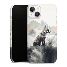 DeinDesign iPhone 14 Handy Premium Case Smartphone Handyh&uuml;lle Schutzh&uuml;lle matt Nature Mountain Fox Premium Case