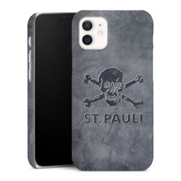 DeinDesign iPhone 12 mini Handy Premium Case Smartphone Handyh&uuml;lle Schutzh&uuml;lle matt Logo Fc St. Pauli Concrete Premium Case