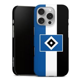 DeinDesign iPhone 16 Pro Handy Premium Case Smartphone Handyh&uuml;lle Schutzh&uuml;lle matt Stripes Hamburger Sv Hsv Premium Case