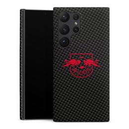 DeinDesign Galaxy S23 Ultra Handy Premium Case Smartphone Handyh&uuml;lle Schutzh&uuml;lle matt Rb Leipzig Official Licensed Product Carbon Premium Case