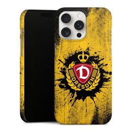DeinDesign iPhone 15 Pro Max Handy Premium Case Smartphone Handyh&uuml;lle Schutzh&uuml;lle matt Official Licensed Product Soccer Sg Dynamo Dresden Premium Case