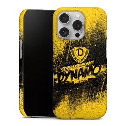 DeinDesign iPhone 16 Pro Handy Premium Case Smartphone Handyh&uuml;lle Schutzh&uuml;lle matt Logo Official Licensed Product Sg Dynamo Dresden Premium Case