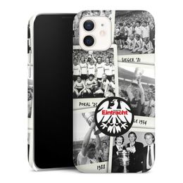 DeinDesign iPhone 12 Handy Premium Case Smartphone Handyh&uuml;lle Schutzh&uuml;lle matt Retro Official Licensed Product Eintracht Frankfurt Premium Case