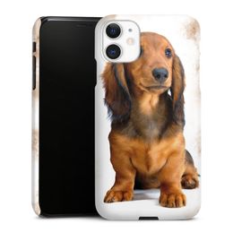 DeinDesign iPhone 11 Handy Premium Case Smartphone Handyh&uuml;lle Schutzh&uuml;lle matt Dog Dachshund Pet Premium Case