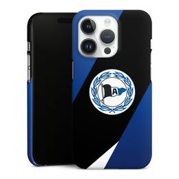 DeinDesign iPhone 14 Pro Handy Premium Case Smartphone Handyh&uuml;lle Schutzh&uuml;lle matt Official Licensed Product Dsc Arminia Bielefeld Premium Case