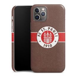DeinDesign iPhone 12 Pro Handy Premium Case Smartphone Handyh&uuml;lle Schutzh&uuml;lle gl&auml;nzend Fc St. Pauli Logo Official Licensed Product Premium Case